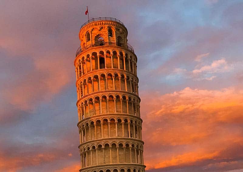 Snapshot Story 26 Visiting The Leaning Tower Of Pisa At Sunset Sand In My Suitcase